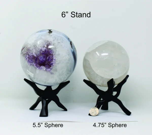 METAL Tripod Stone Sphere Stand, Black, 2 Sizes – Ancient Stone ...