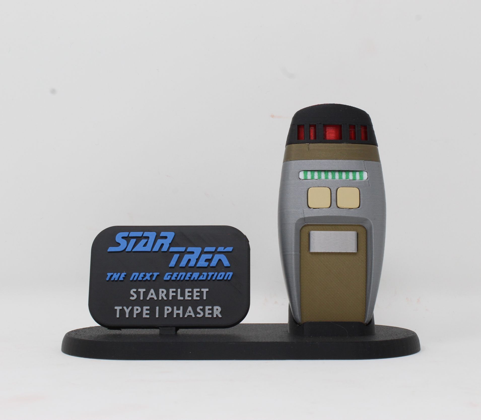 Star Trek Next Generation Type I Cricket Phaser with Display Stand, 3D ...